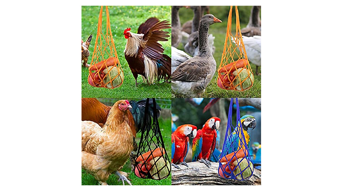 Chicken Vegetable String Bags for Happy Poultry Feeding
