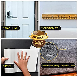 Door Protector from Dog Scratching - Dog Scratch Door Protector for Furniture, Window, Wall, Cat Scratch Furniture Protector Self Adhesive (78 x 7.8in)