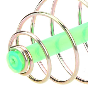 Alomejor 10PC Bait Thrower Fishing Feeder Spring Coil Inline Feeder Coil Inline Metal Bait Thrower Feeder Fishing Tackle(M)