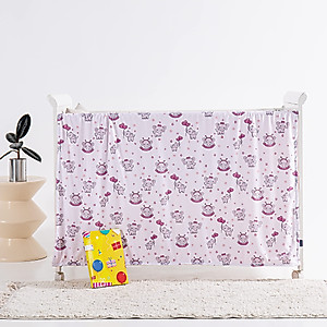 QSTEHEML Baby Blankets Super Soft for Boys Girls, Pink Minky Lightweight Elephant Blanket with Double Layer Unisex Newborn Travel Blanket for Toddler Nursery Crib Stroller, 30X40 Inches