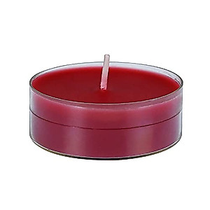 Zest Candle 12-Piece Tealight Candles, Mega Oversized Red s