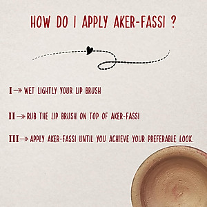 Molino Piane Aker Fassi Moroccan Clay Pot Lip Stain - Natural Lipstick Blush 2 in 1