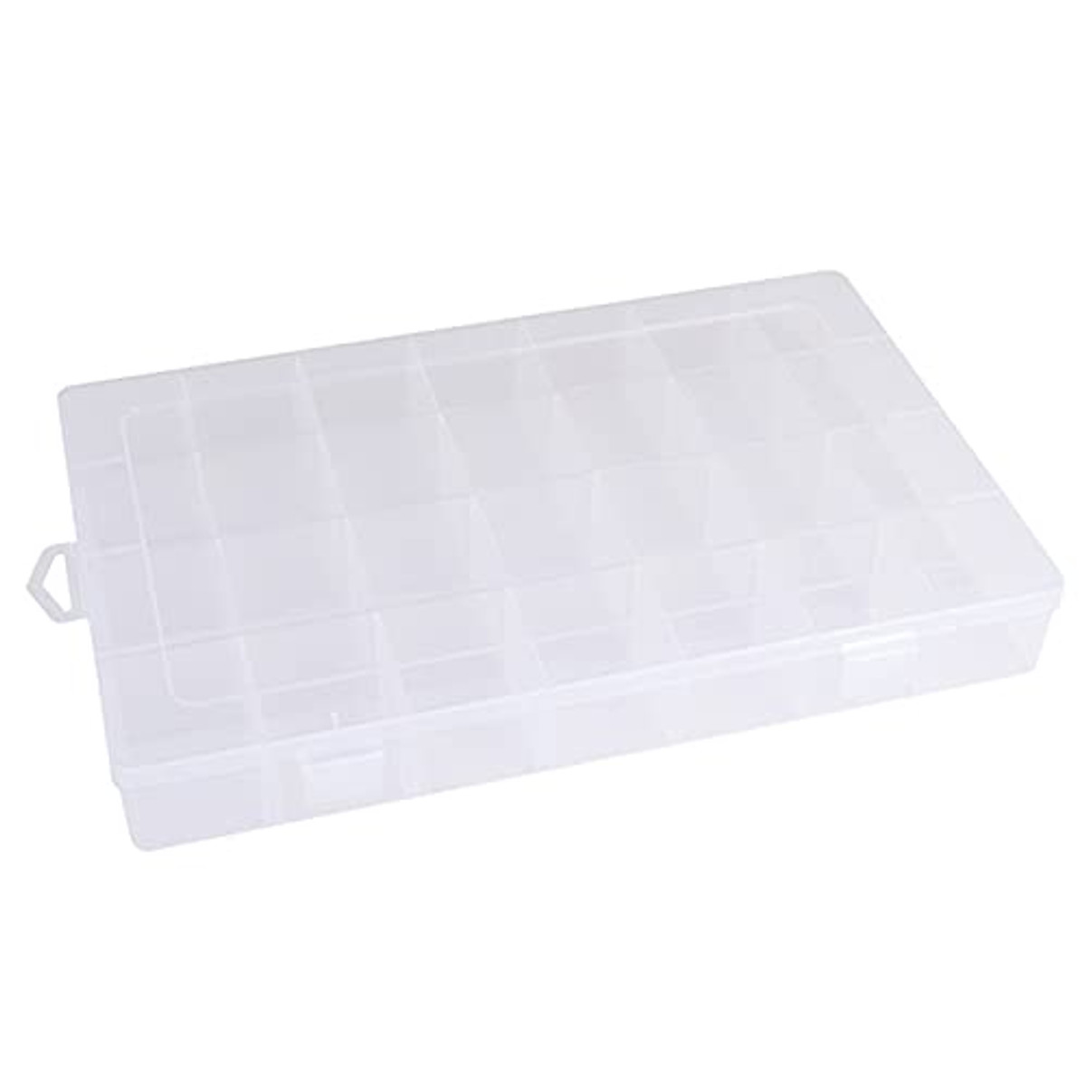 DBYLXMN 36 Jewelry Storage Hard Plastic Box Lattice Removable Partition Transparent Housekeeping & Organizers Fab Clothes Storage