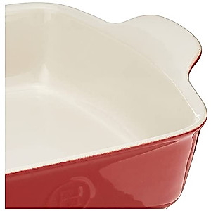 Emile Henry Made In France HR Modern Classics Square Baking Dish 8 x 8" / 2 Qt, Red