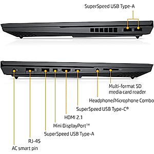 HP OMEN 16.1 Inch Gaming Laptop, AMD Ryzen 7 5800H, 32GB RAM, 1TB SSD, NVIDIA GeForce RTX 3050 Ti, Win 11 H, 144Hz Refresh Rate, Bundle with JAWFOAL
