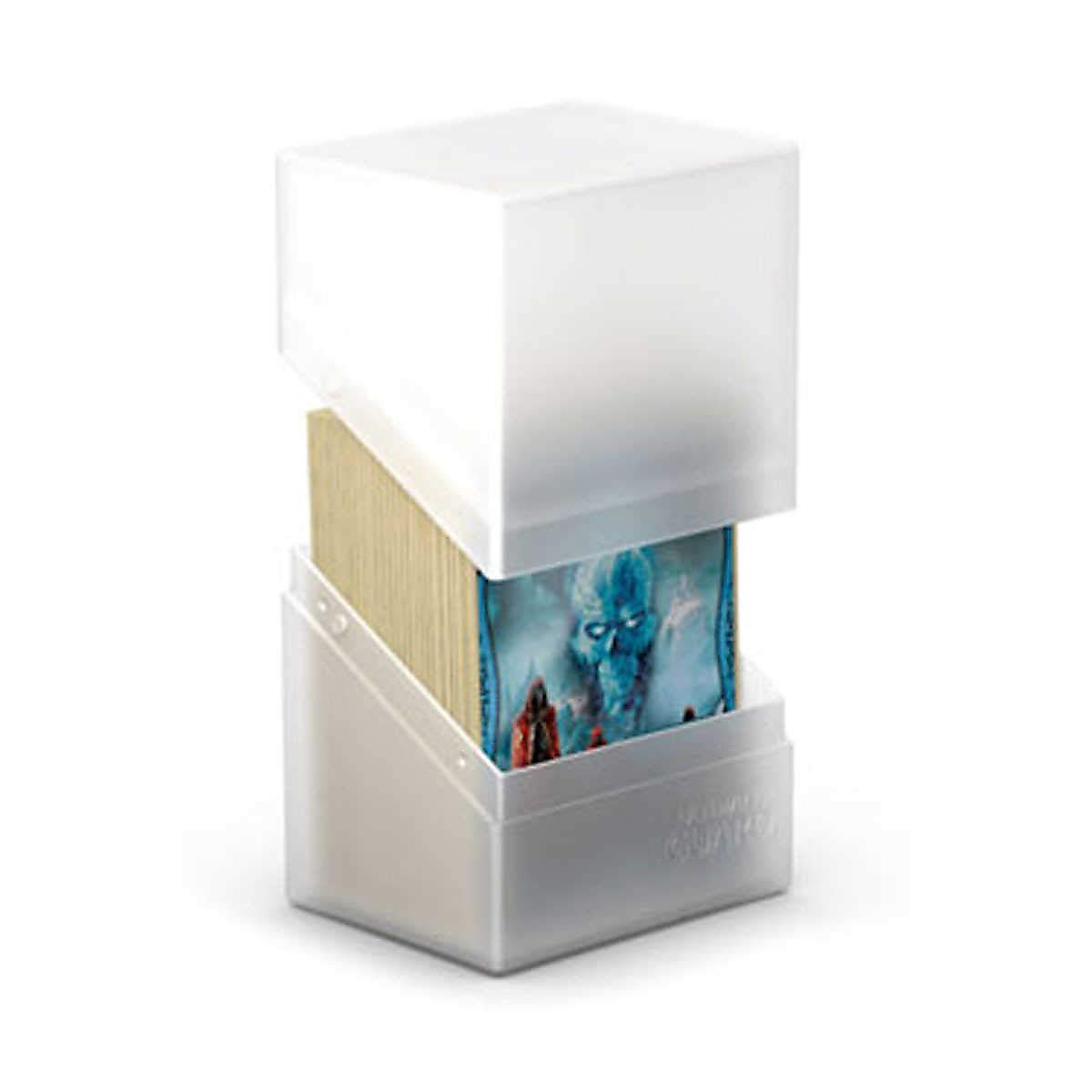 Ultimate Guard Boulder 80+, Deck Case for 80 Double-Sleeved TCG Cards, Frosted, Secure & Durable Storage for Trading Card Games, Soft-Touch Finish