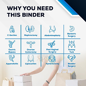 NYOrtho Abdominal Binder Lower Waist Support Belt - Compression Wrap - Men - Women MADE IN USA (30" - 45") 3 Panel - 9"