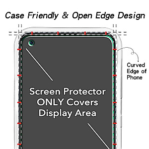 KATIN [2-Pack] Screen Protector For OnePlus Nord N20 5G [Not Fit for Nord N200 5G] Tempered Glass, Anti Scratch, 9H Hardness, Case Friendly