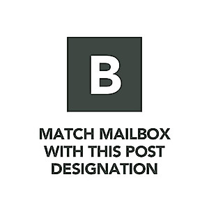 Gibraltar Mailboxes Elite Large Capacity Galvanized Steel White, Post-Mount Mailbox, E1600W00