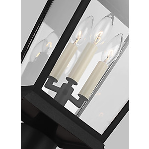 Feiss Generation Lighting-Sean Lavin-3 Light Outdoor Post Lantern in Traditional Style-10.63 Inch Wide by 22.63 Inch Tall