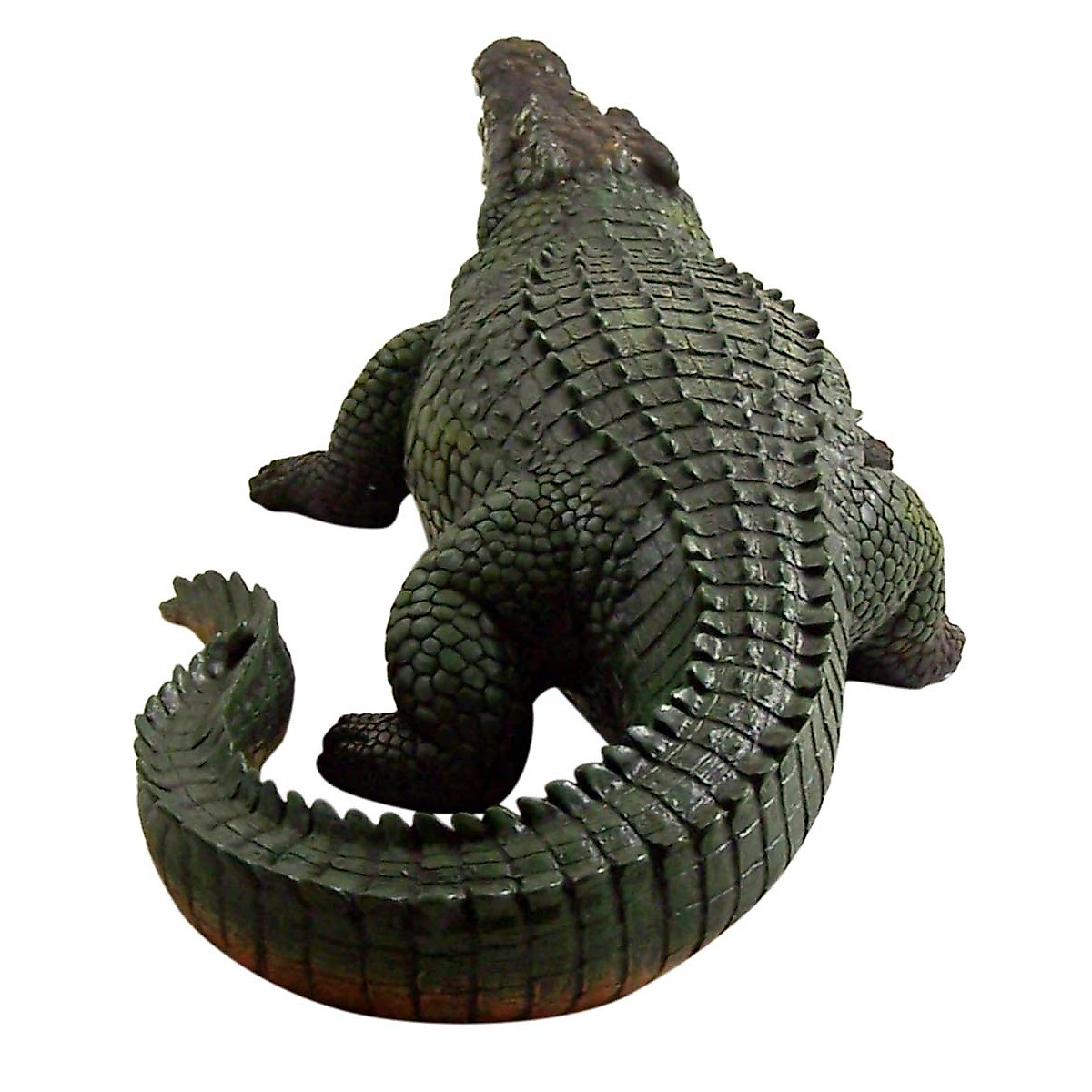 Wowser Realistic Painted Cast Resin Alligator Statue, 20 1/2 Inch