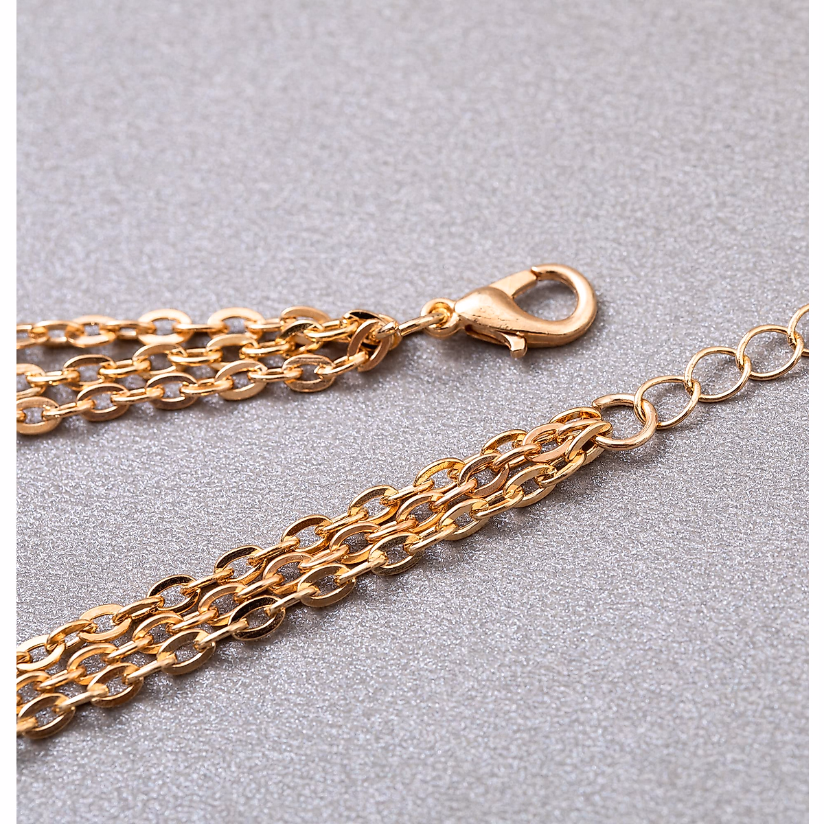 YOVORO 9PCS Sexy Belly Waist Chain for Women Bikini Body Chain Beach Bra Chain Jewelry Set G