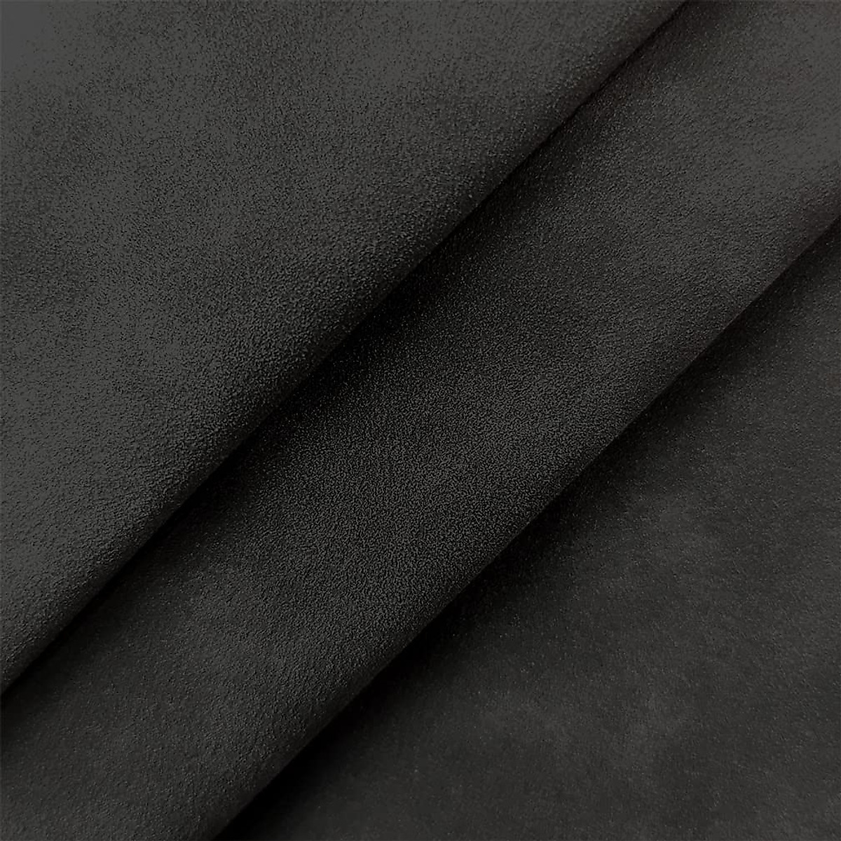 Black Soft Faux Suede Fabric 30x135cm Synthetic Faux Leather Frosted Leatherette for Handbags Wallets Sewing Crafts