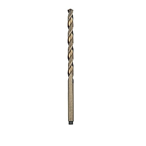 BOSCH CO2139 1-Piece 3/16 In. x 3-1/2 In Cobalt Metal Drill Bit for Drilling Applications in Light-Gauge Metal, High-Carbon Steel, Aluminum and Ally Steel, Cast Iron, Stainless Steel, Titanium