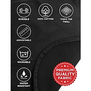 ApronMen Trophy Husband Funny Aprons For Men - Adjustable Straps - One Size Fits All Grilling Apron With Pockets - Professionally Printed Gift For Dad Or House Husband - Cotton Kitchen BBQ Chef Apron