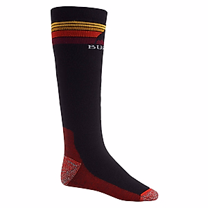 Burton Mens Emblem Midweight Sock, True Black New, Large