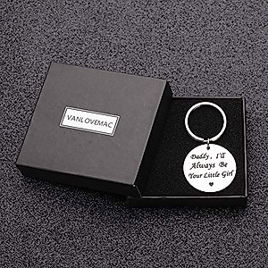 Father’s Day Gifts from Daughter Gift for Dad Keychain Daddy Stepfather Gift from Stepdaughter Girls Wife for Birthday Valentine's Day Christmas Gift for Big Daddy Stepdad Men Key Ring Jewelry Present