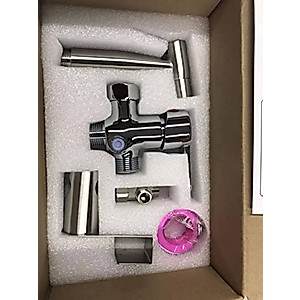 Bidet Sprayer for Toilet, Hot and Cold-water Handheld Sprayer kit. Heated Bidet Sprayer, Warm Water mixer valve, T valve, Hot Cold Mixer Valve, Toilet sprayer, diaper sprayer, Bidet hot and cold