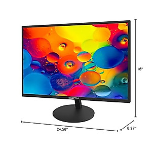 Sceptre E275W-19203R 27 inch1080P LED Monitor 99% sRGB 2X HDMI VGA Build-In Speakers, Machine Black (E275W-19203R series)