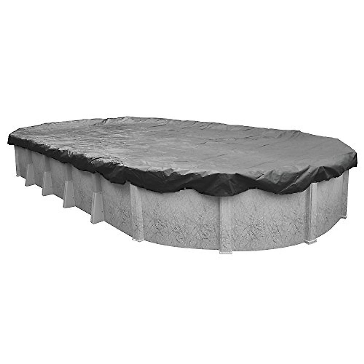 Pool Mate 512141-4-PM 20-Year Professional-Grade Winter Oval Above-Ground Pool Cover, 21 x 41-ft, Charcoal