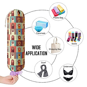 Cat Pattern Grocery Bags Holder Organizer For Shopping Bags，Wall Mount Plastic Bags Storage Container Dispensers, Pet Lovers Home Kitchen Gifts For Women, Family, Friends, Cat Dad, Cat Mom