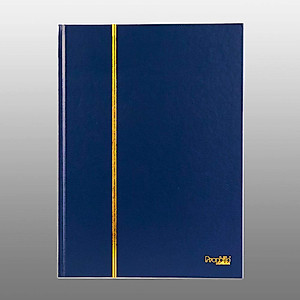 Prophila Stamp Album (New) 16 White Sides, Blue Cover