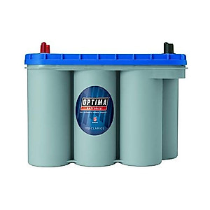 OPTIMA Batteries High Performance D31M BlueTop Dual Purpose Deep Cycle and Starting Sealed AGM Boat and RV Battery, 900 CCA, Dual Terminal, Maintenance Free, Versitile Mounting