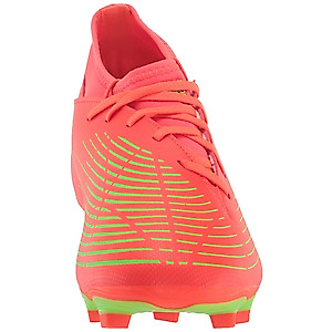adidas Unisex Edge.4 Predator Flexible Ground Soccer Shoe, Solar Red/Solar Green/Black (Sock), 5 US Men