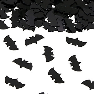 ONLYKXY 1200pcs Halloween Party Confetti Black Bat Confetti for Halloween Party Table Confetti and DIY(Bat)