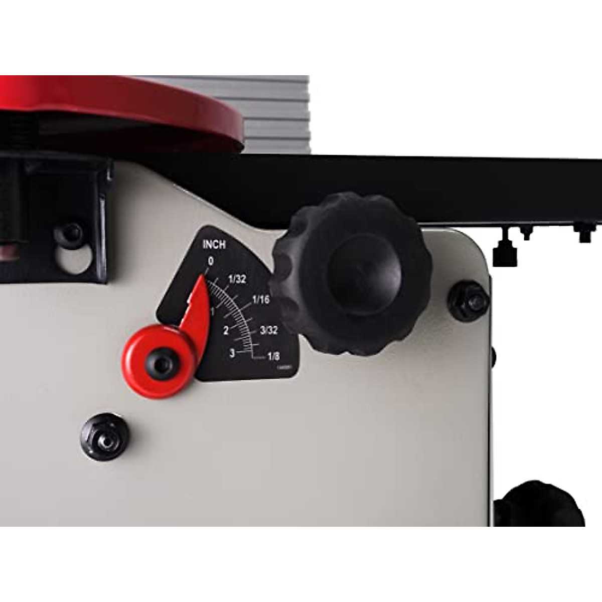 Cutech 40180HB 8-Inch Spiral Cutterhead Benchtop Jointer with 16 Tungsten Carbide Inserts and Teflon Coated Extendable Tables