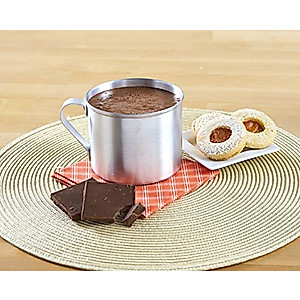 Imusa Stovetop Use or Camping 0.7 Quart Aluminum Mug, 1 Count (Pack of 1), Silver