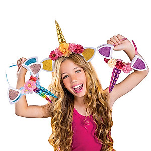 Create Your Own Unicorn Headband Girls Art & Craft Kit DIY Unicorn Fashion Headband Hair Accessories