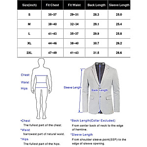 Men's 2 Button Herringbone Blazer Jacket Lightweight Casual Stretch Knit Sport Coat Light Grey L