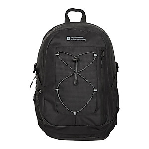 Mountain Warehouse Peregrine 30L Backpack - Travel Rucksack Black