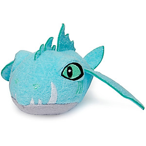 Dreamworks Dragons 6064914 Nine Realms, Crystal Plush Dragons, 3-inch, Kids Toys for Age 4 and Up (Styles May Vary), Multicolor