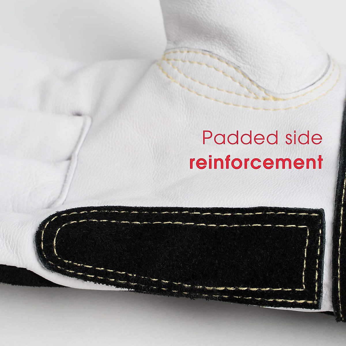 YESWELDER Premium Goatskin TIG Welding Gloves | Top Grain Leather | High Dexterity | True - Fit-Large