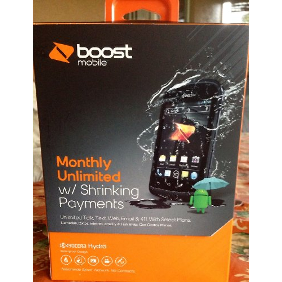 Kyocera Hydro Prepaid Android Phone (Boost Mobile)