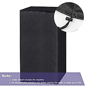 PASONIKA Ice Maker Food Processor Cover, Countertop Appliances Ice Machine Cover Stand Mixer Cover, Dust Resistant Protector, Black