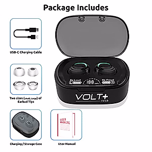 Wireless V5.1 PRO Earbuds Works for Google Chromebook/PixelBook Go/Pixel Slate IPX3 Bluetooth Touch Waterproof/Sweatproof/Noise Reduction with Mic (Black)