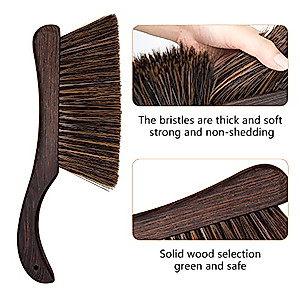 VMVN Bed Brush Hand Broom for Cleaning,Soft Bristles Dusting Brush,Counter Duster with Wooden Handle,Comfort for Car,Bed,Couch,Draft,Furniture,Clothes,13 inch Length
