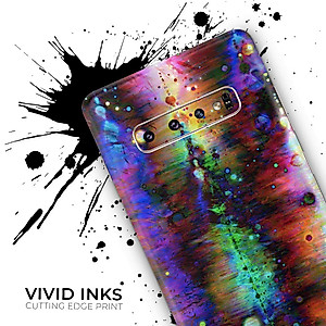 DesignSkinz Neon Paint Mixtured Surface Protective Vinyl Decal Wrap Skin Cover Compatible with The Samsung Galaxy S20 (Screen Trim & Back Glass Skin)