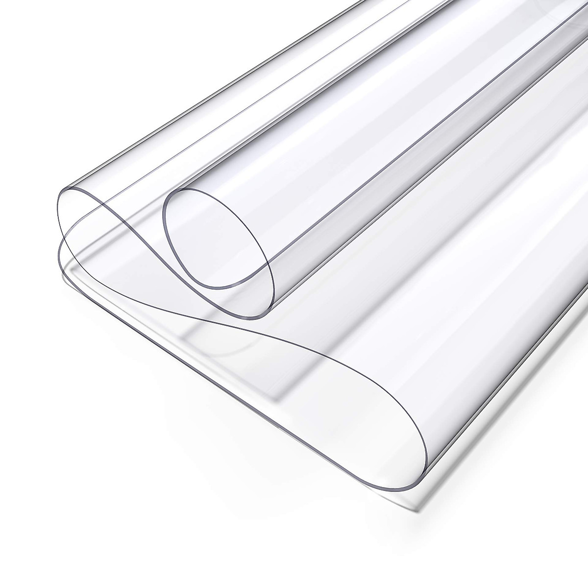 Oterri Clear Writing Desk Pad, Heat Resistant Waterproof PVC Round Edge Durable Desk Protect Mat, Anti-Static Writing Mat-23.6’’x13.7” Table Protector