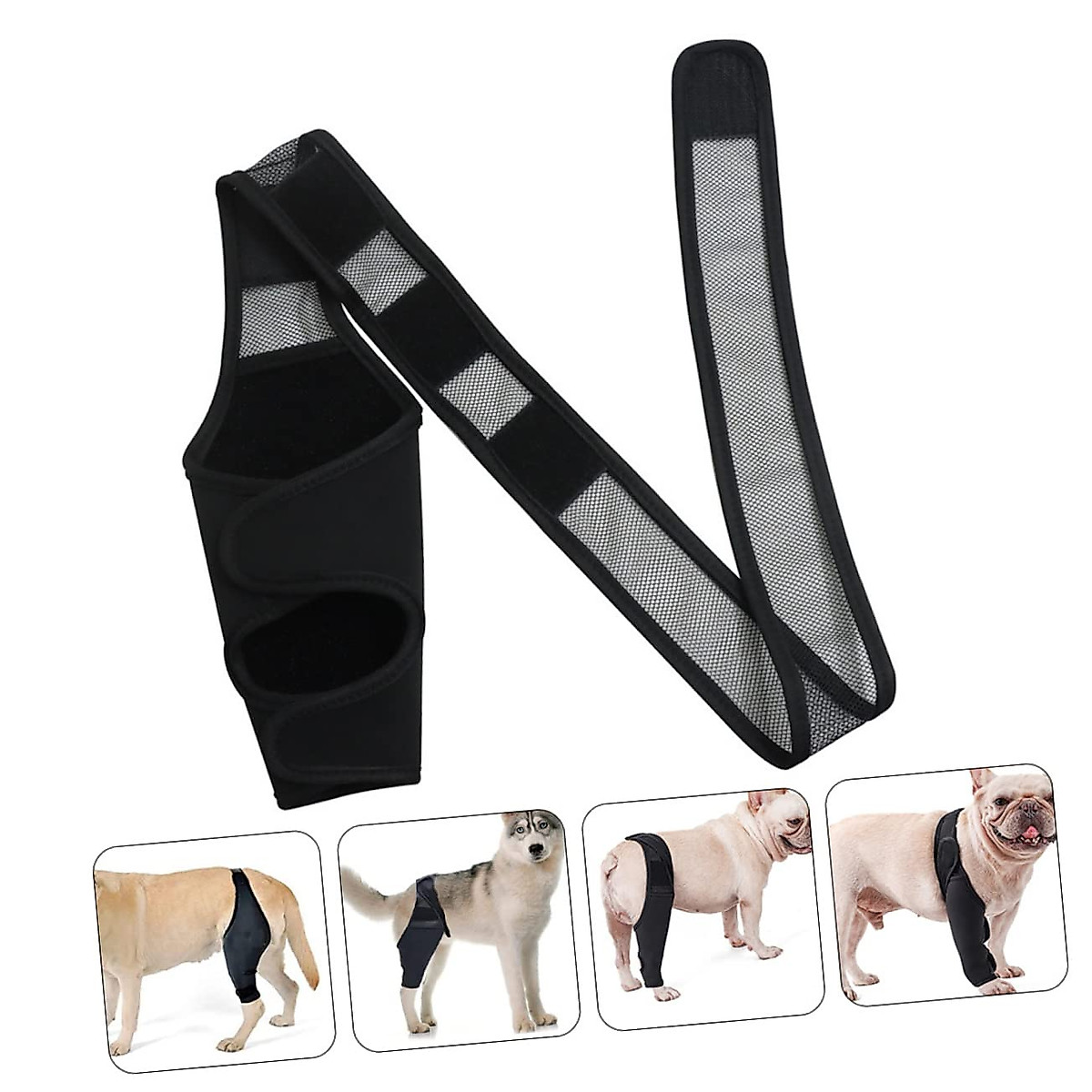 DRESSOOS Dog Foreleg Support Brace Dog Hindleg Cover Dog Leg Braces for Foreleg Dog Back Leg Protector Dog Bandages for Wounds Cat Leg Splint Dog Joint Supplies Pet Neoprene Fabric Puppy