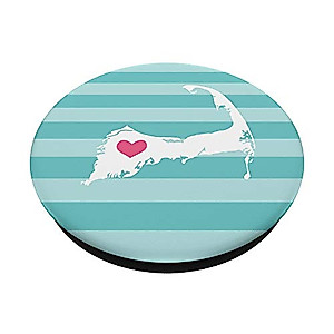Cape Cod Heart | Cute Cape Cod Map Silhouette PopSockets PopGrip: Swappable Grip for Phones & Tablets