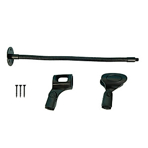 SpinTech Desk Mounted Adjustable Gooseneck for Microphone Mount that Screws in to Tables Podiums (13)