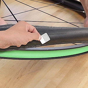 Homelae Glueless Bike Tire Repair Patch Kits, Bicycle Inner Tube Puncture Patching – 24 Self Adhesive Patches and Rasp Quick & Easy for Road & Mountain Bikes