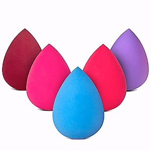 GUIGUDESN 5Pcs Makeup Sponges,Multi-Colored Facial Sponges Beauty Blender Sponge Egg Mix Sponge Foundation Applicator Makeup Sponge