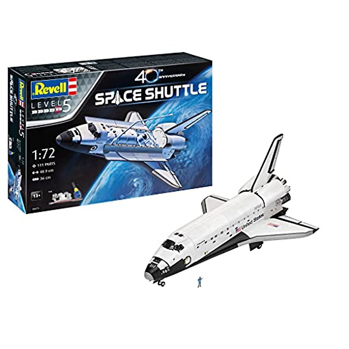 Revell 1/72 Space Shuttle 40th Anniversary Model Kit for Building
