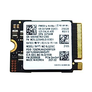 Solid State Drive MZ9LQ256HBJD-00BD1 Compatible Replacement Spare Part for Samsung PM991 MZ-9LQ256C 256GB M.2 2230 NVMe PCIe Gen3 x4 SSD