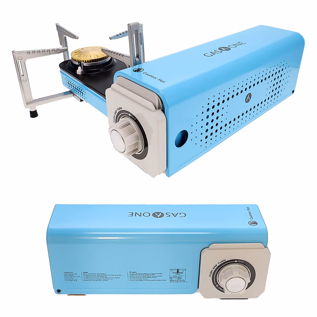 GasOne GS-8300 - Camp Stove Compact Butane Stove with Carrying Case - Foldable Portable Stove